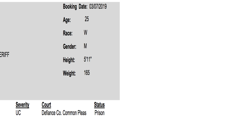 Jarren Salisbury - CCNO | Booking Photos | crescent-news.com