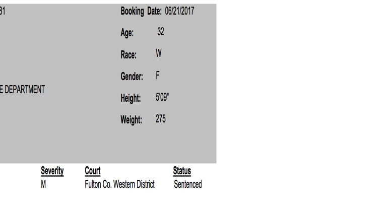 Jeanette Griffith | Booking Photos | crescent-news.com