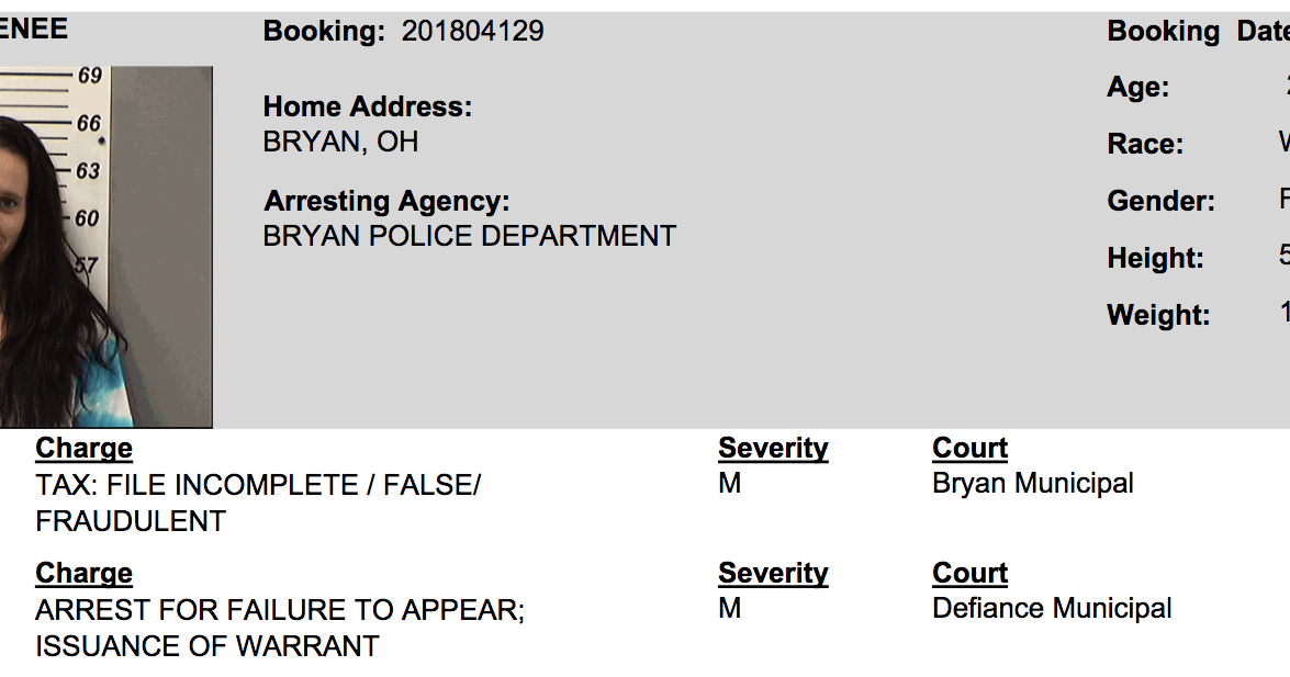 Danielle Stipe - CCNO | Booking Photos | crescent-news.com