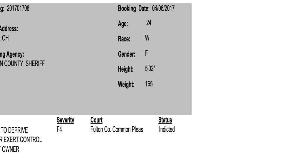 Heidi Bates | Booking Photos | crescent-news.com