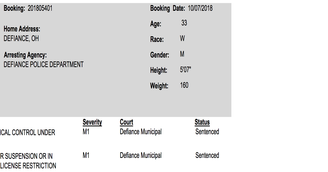 Jeffrey Gee - CCNO | Booking Photos | crescent-news.com