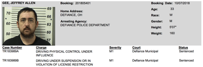 Jeffrey Gee - CCNO | Booking Photos | crescent-news.com