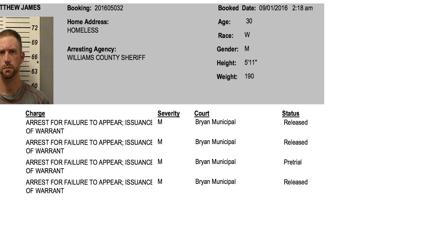 Matthew Costanzo | Booking Photos | crescent-news.com