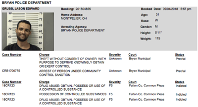 Jason Grubb - CCNO | Booking Photos | crescent-news.com