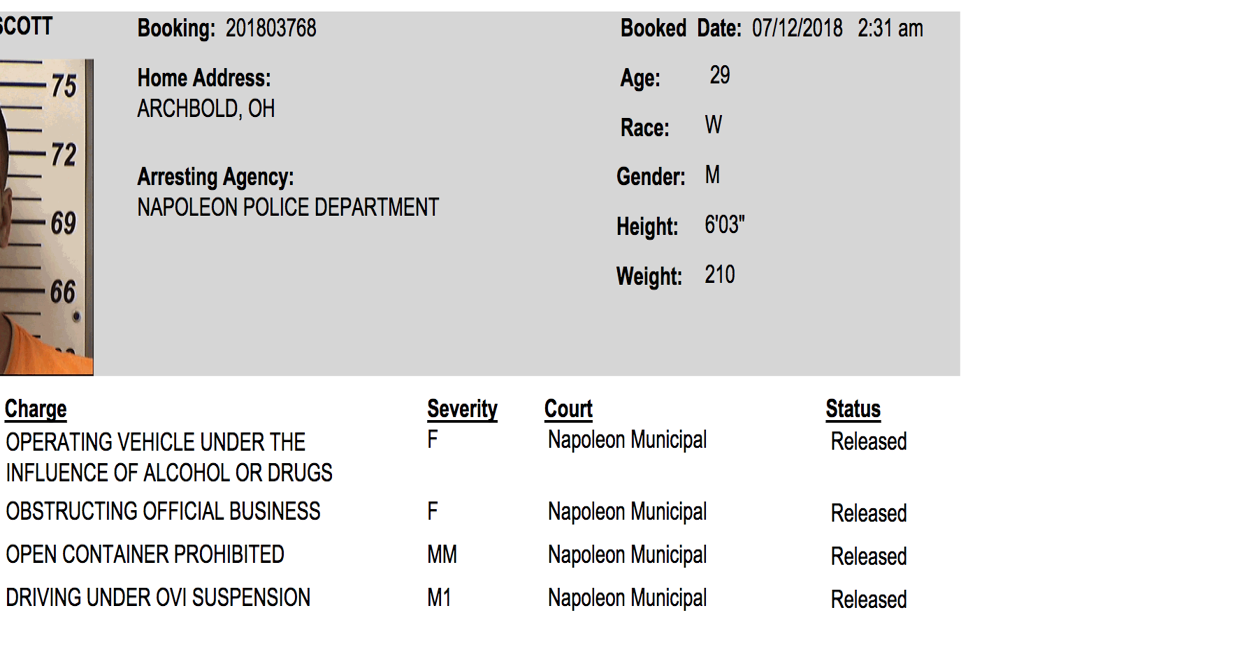 Dillon Borstelman - CCNO | Booking Photos | crescent-news.com