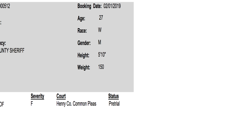 Adam Furrow - CCNO | Booking Photos | crescent-news.com