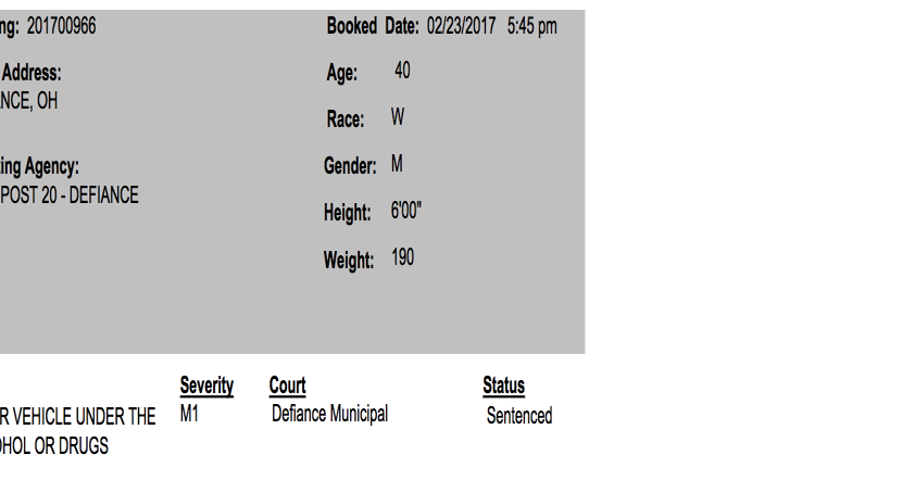 Michael Cronk | Booking Photos | crescent-news.com