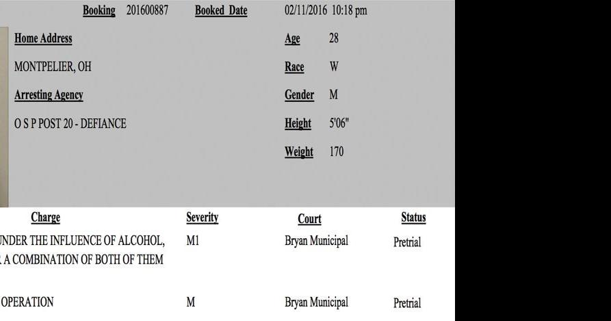 Jonathan Snyder - CCNO booking photo - February 11, 2016 | Booking ...