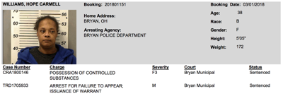 Hope Williams | Booking Photos | crescent-news.com