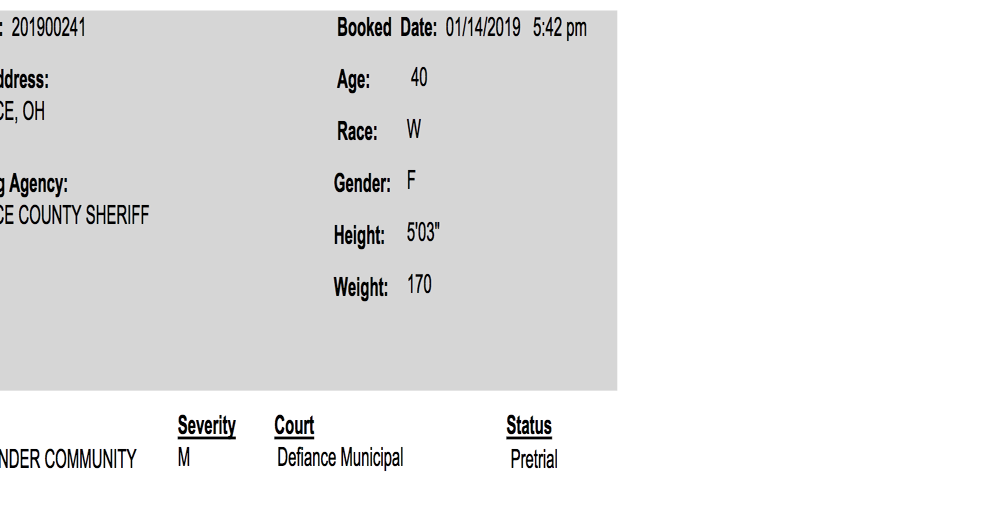 Kristina Hoffman - CCNO | Booking Photos | crescent-news.com