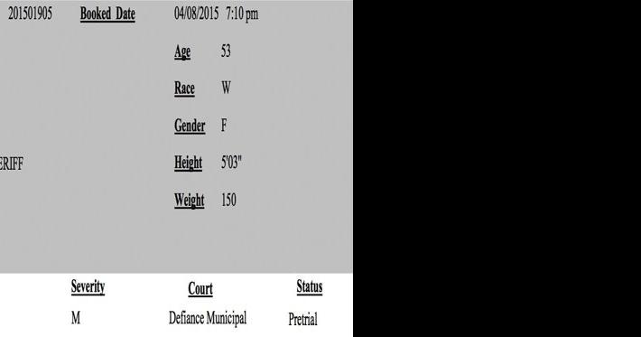 Sherry Wallace - CCNO booking photo - April 8, 2015 | Booking Photos ...