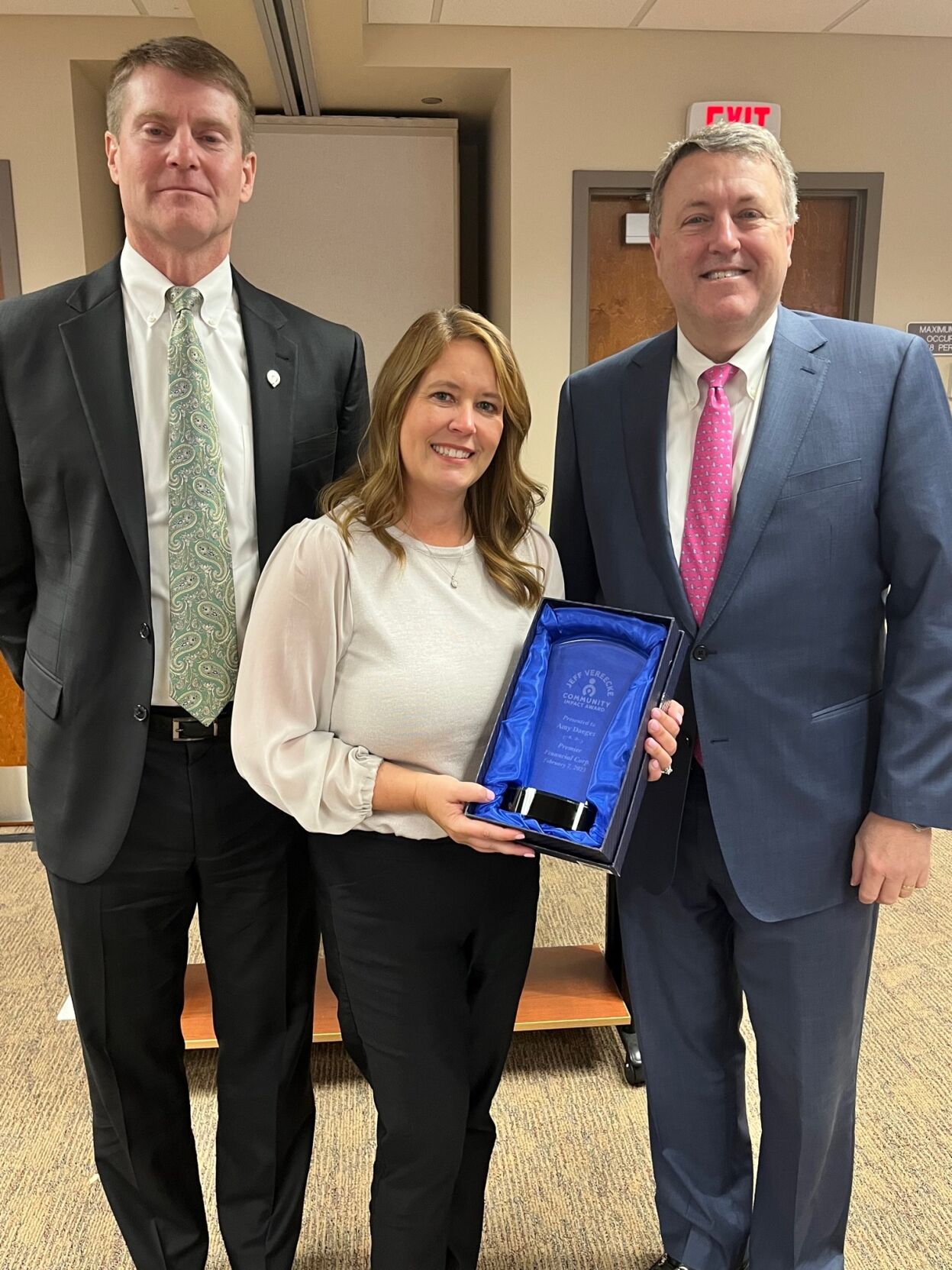 Daeger recipient of Premier Bank's Jeff Vereecke Community Impact Award ...