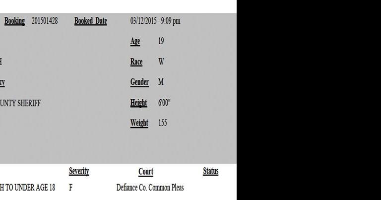 Mitchell Gerken - CCNO booking photo - March 12, 2015 | Booking Photos ...