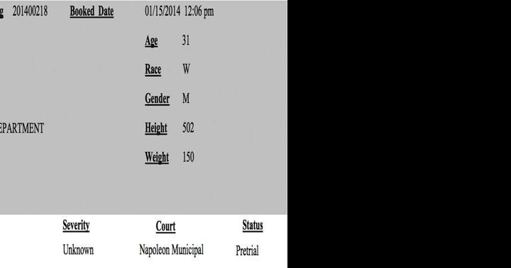 Justin Gainor - CCNO booking photo - Jan. 15, 2014 | Booking Photos ...