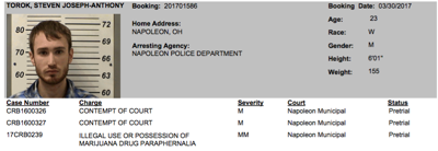 Steven Torok | Booking Photos | crescent-news.com