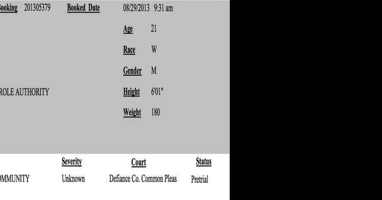 Tyler Breen - CCNO booking photo - Aug. 29, 2013 | Booking Photos | crescent-news.com
