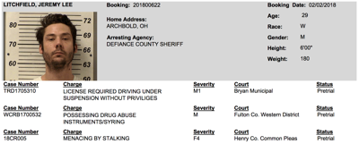 Jeremy Litchfield | Booking Photos | crescent-news.com