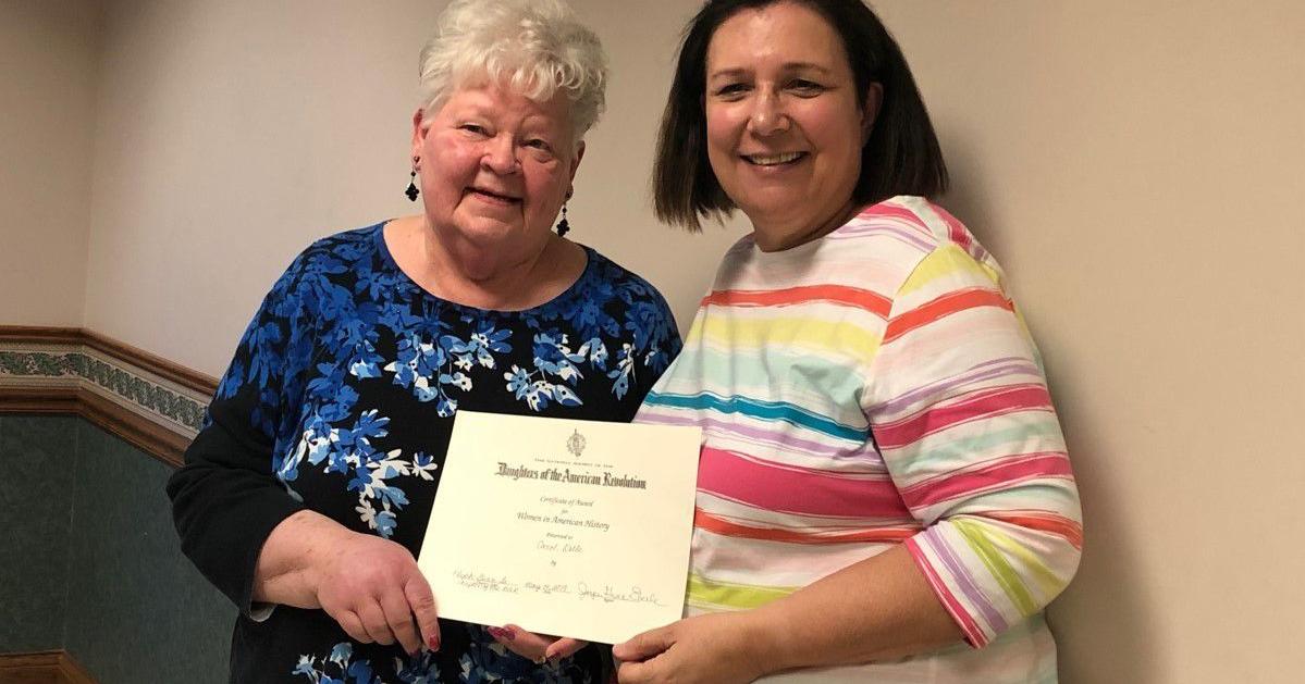 Dille wins award from elijah Gunn Sr. Chapter of DAR | Local ...