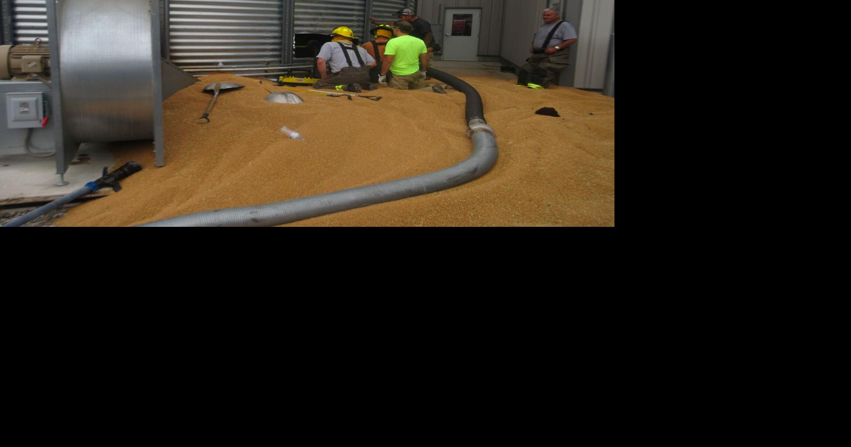 Smoldering grain bin southeast of Defiance keeps first responders busy ...