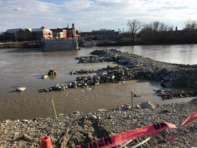 Defiance bridge demo slowed by river rise | Local News | crescent-news.com