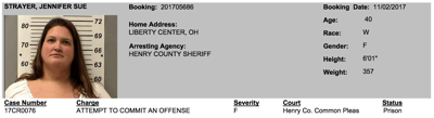 Jennifer Strayer | Booking Photos | crescent-news.com