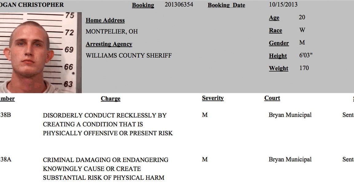 Logan Pape - CCNO booking photo - Oct. 15, 2013 | Booking Photos ...