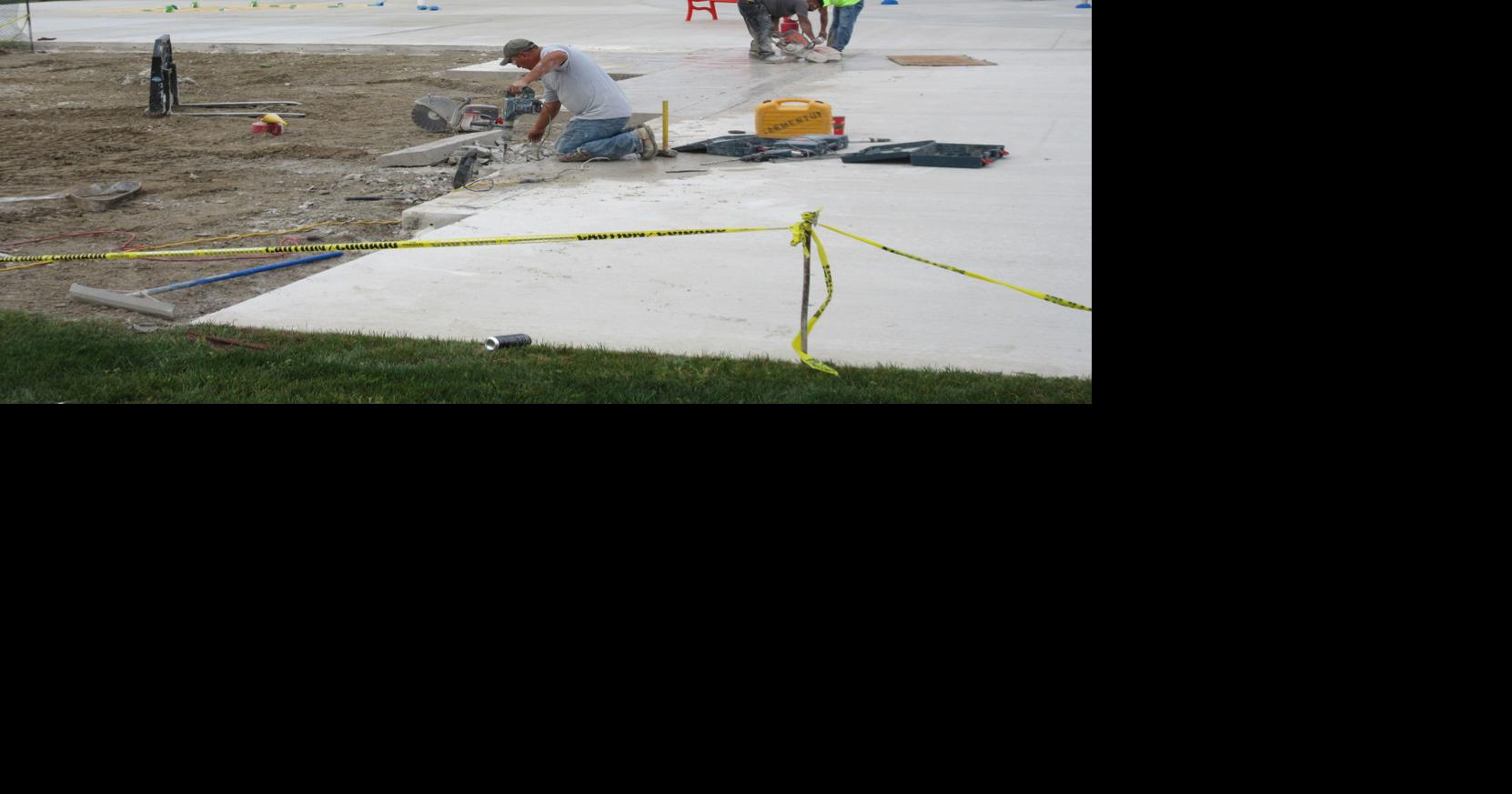 Concrete repairs made at Defiance's splash pad | Local News | crescent ...