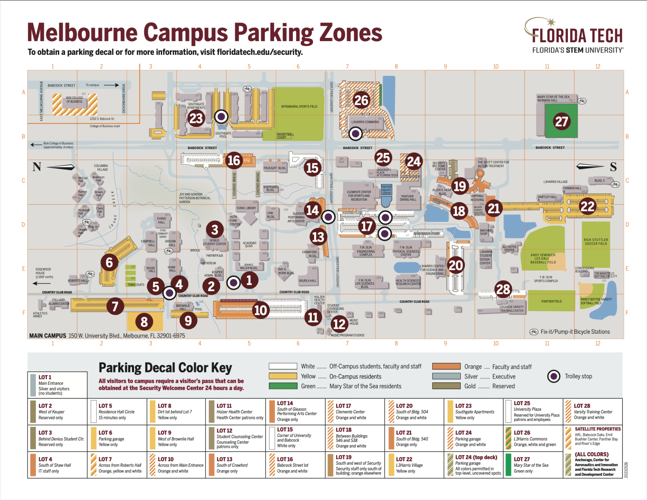 Florida Tech Students Struggle with Parking Availability | Campus Life ...