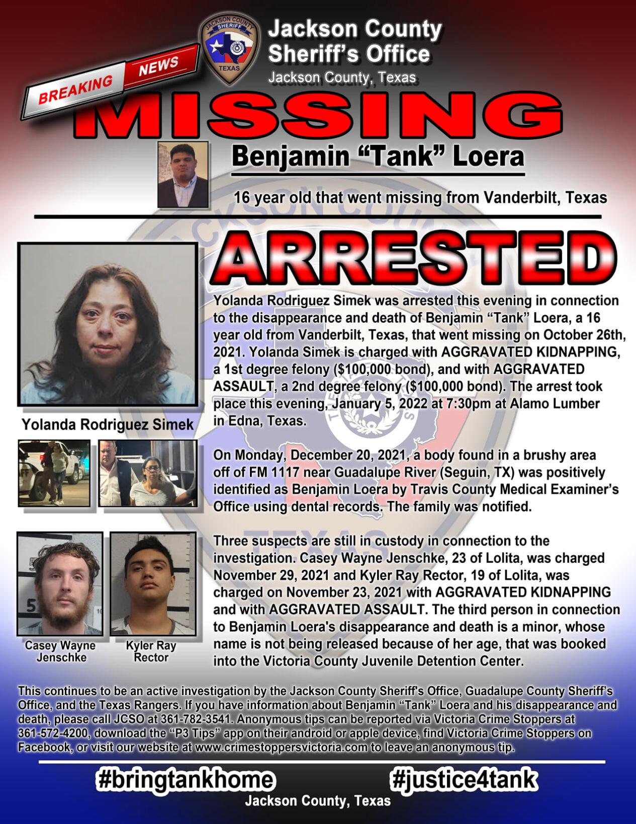 Woman arrested in connection to Benjamin “Tank” Loera’s disappearance ...