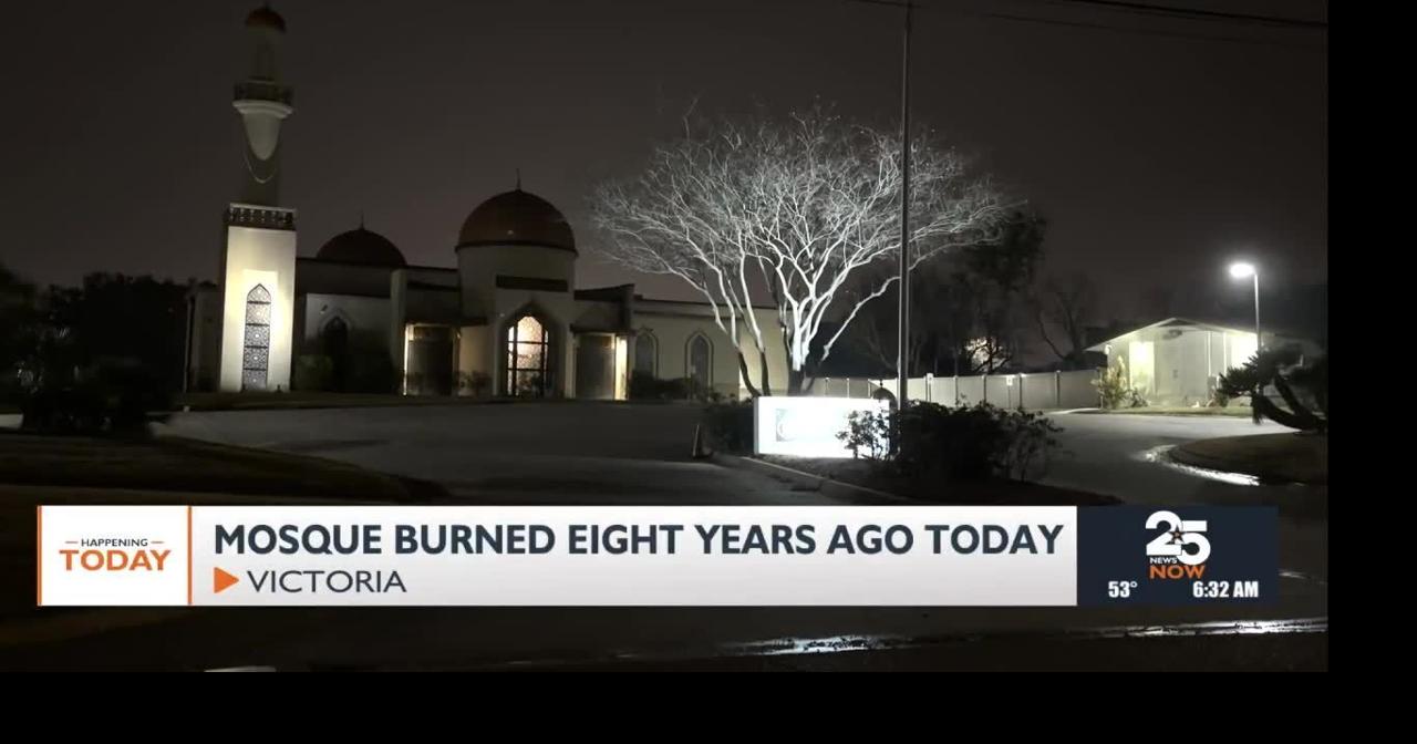 Looking back at the mosque fire in Victoria from eight years ago ...