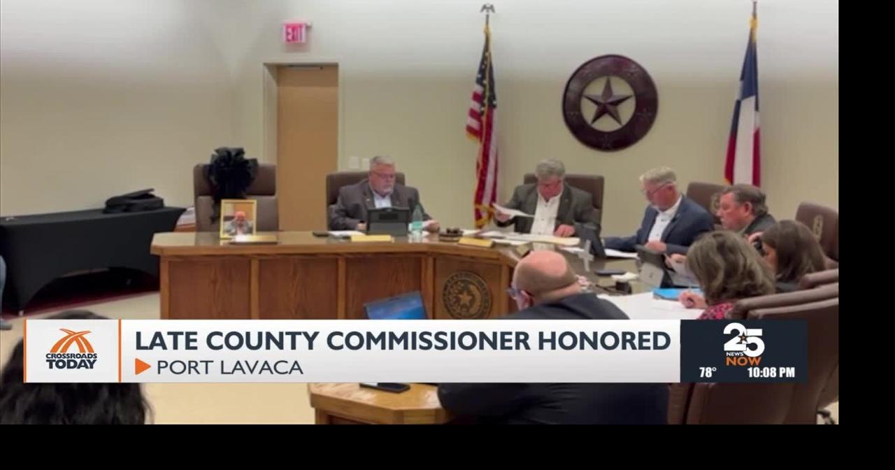 Calhoun County Commissioners court honors late Commissioner David Hall ...