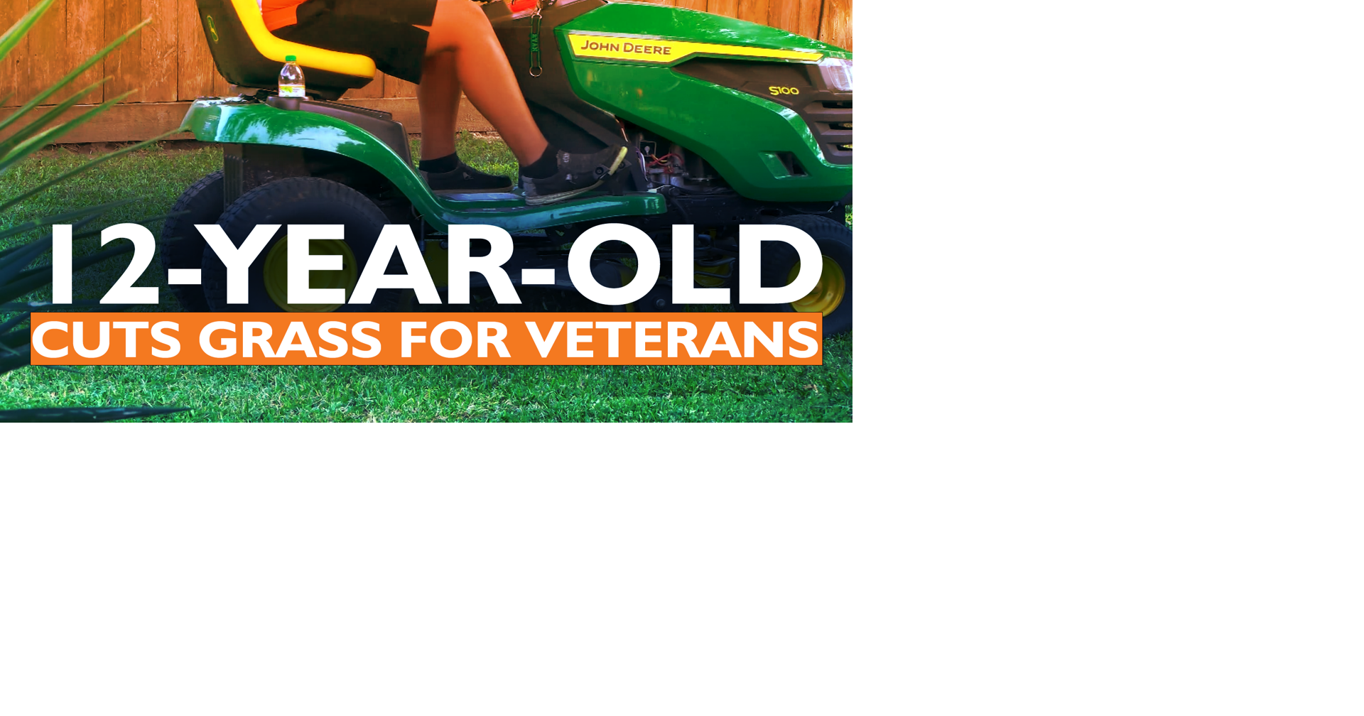 12-year-old takes on challenge to mow lawns for local veterans | News ...