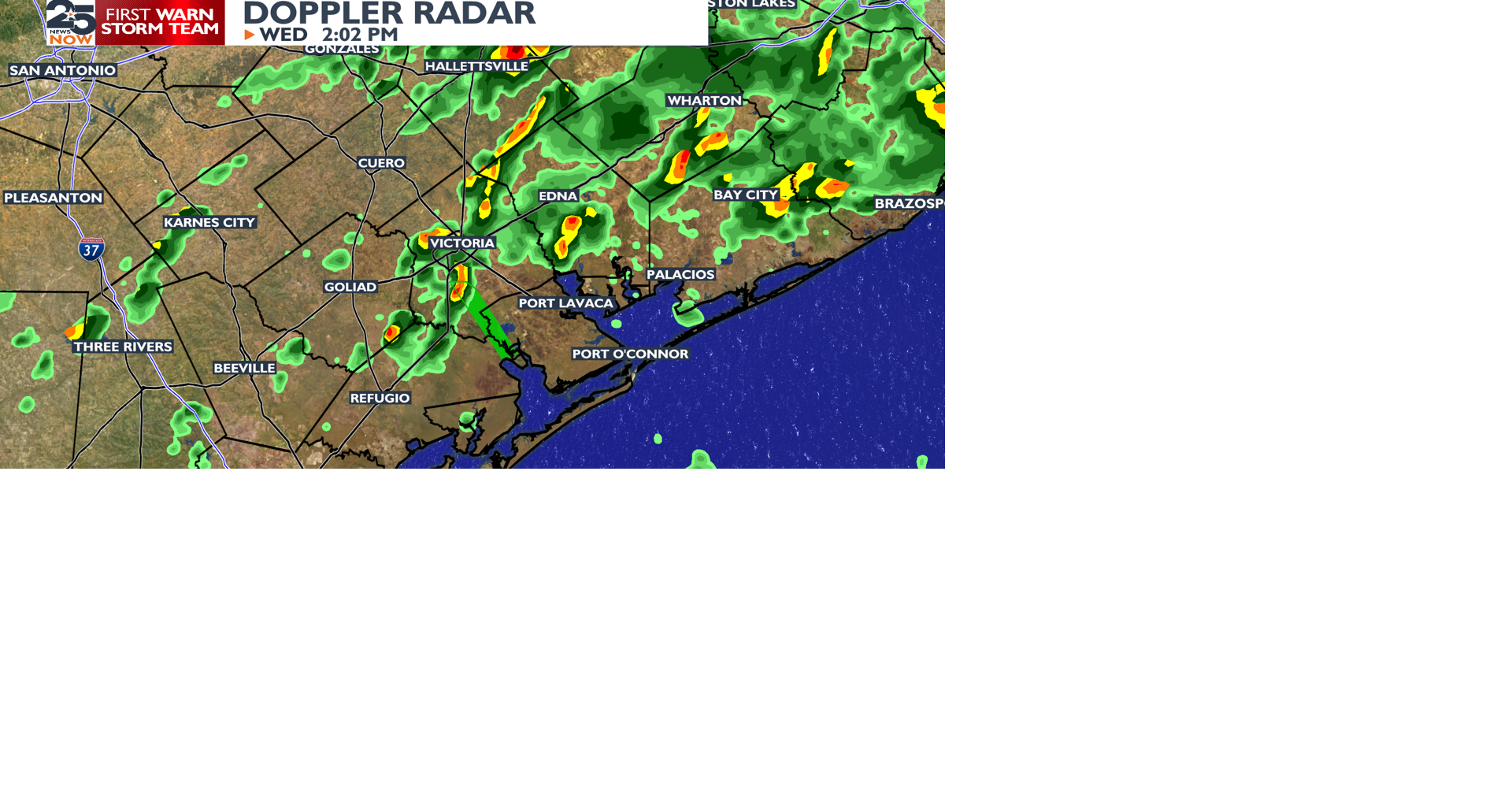 As of 2 pm - Thundershowers rolling around Crossroads | News ...