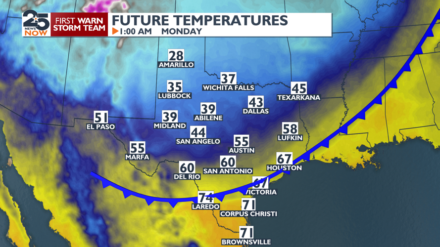 Cold Front: Gusty Monday / near freezing temps | Shareable Stories ...