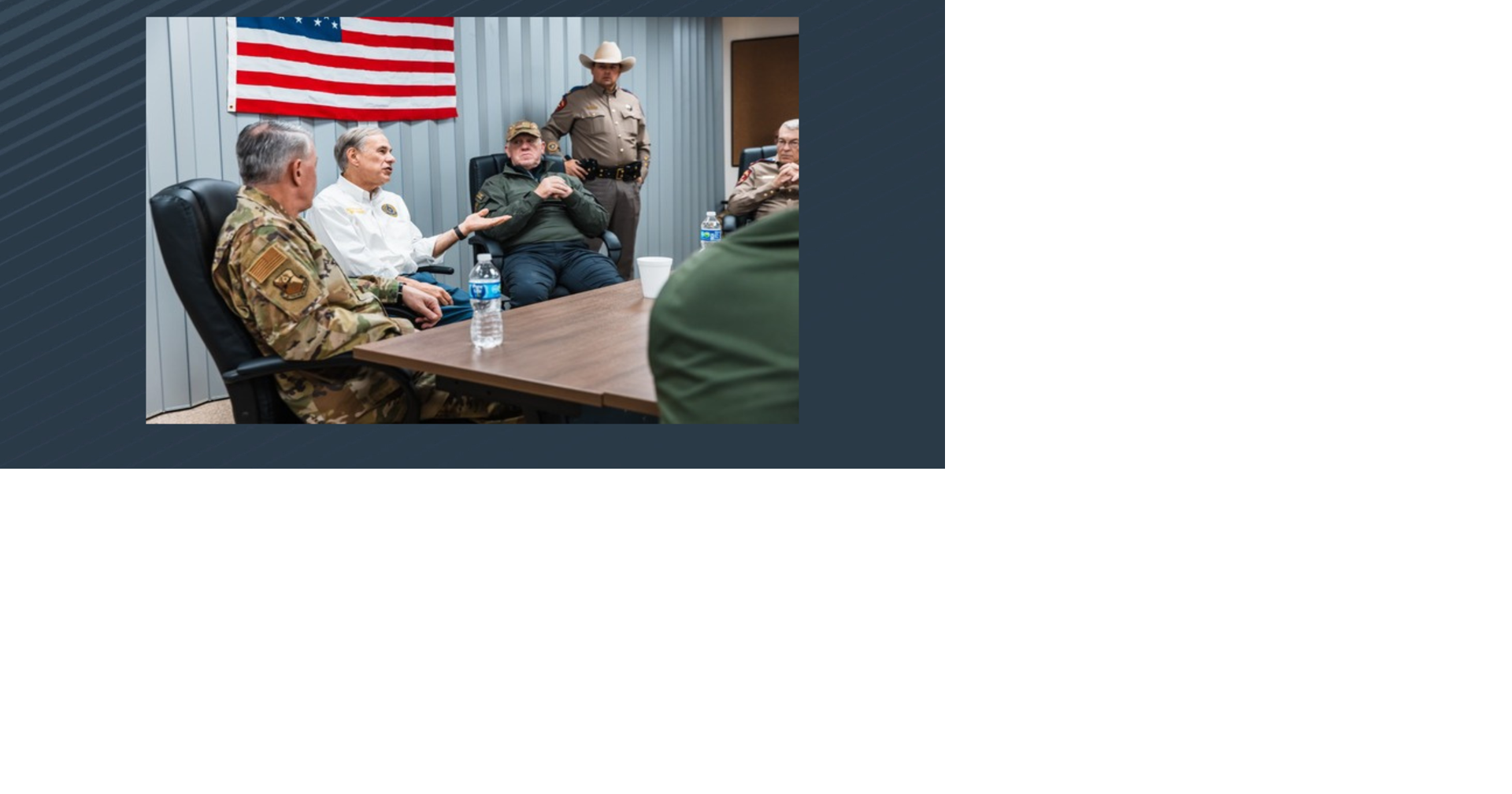 Texas Governor and US border czar serve meals to service members | News ...