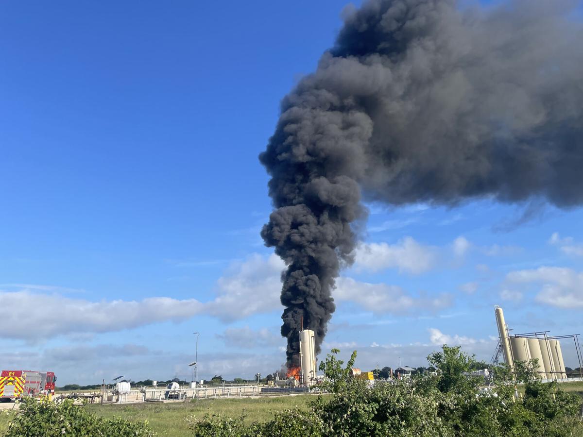 Emergency responders put out oil fire following explosion | News ...