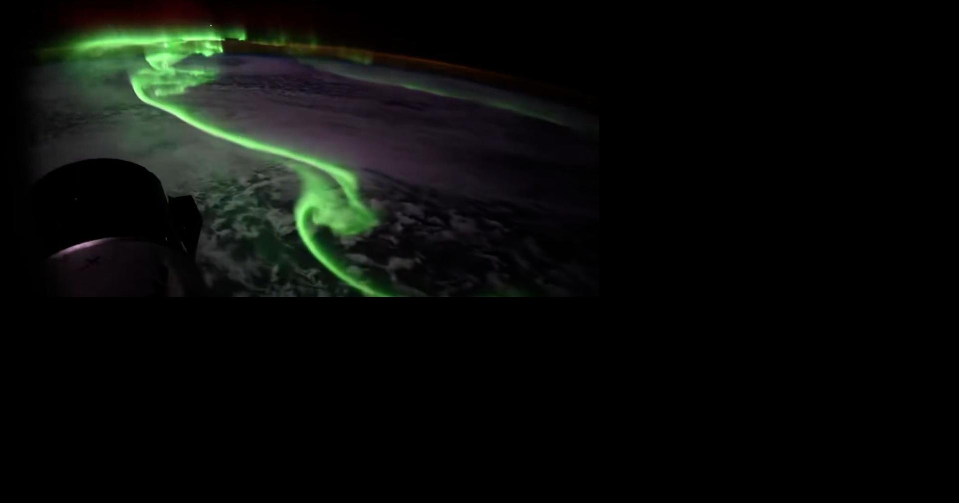 Watch the aurora australis snake across Earth, from space | National ...