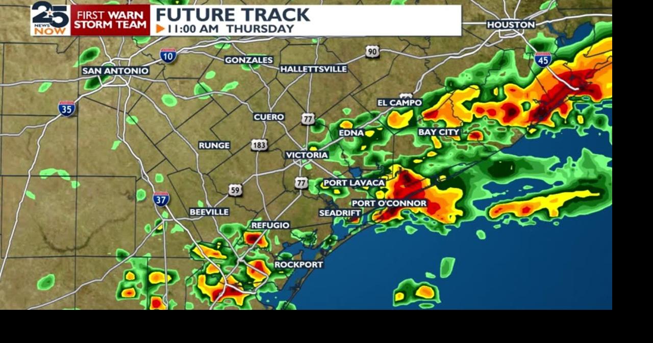 Latest Future Tracker for Thursday's Storms | Video | crossroadstoday.com