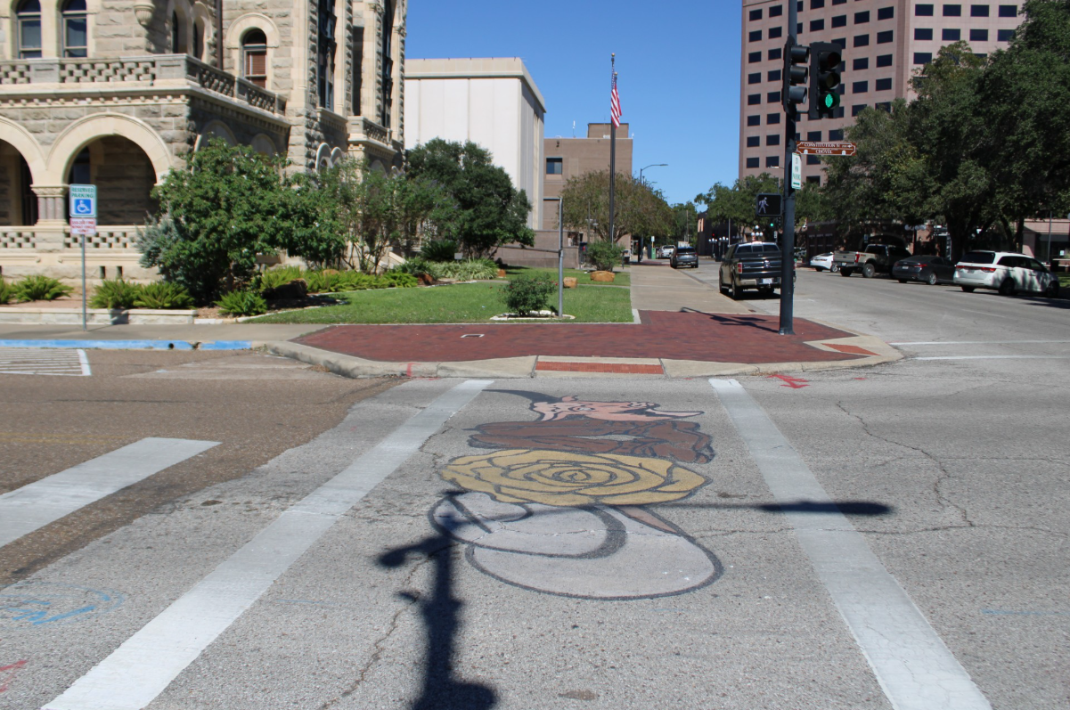 Removal of crosswalk art necessary to comply with new TxDOT regulations ...