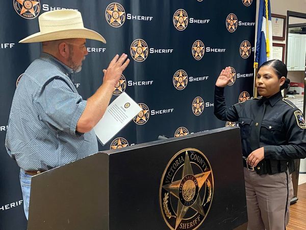 Victoria County Sheriff’s Office swears in Deputy Partida | Family ...