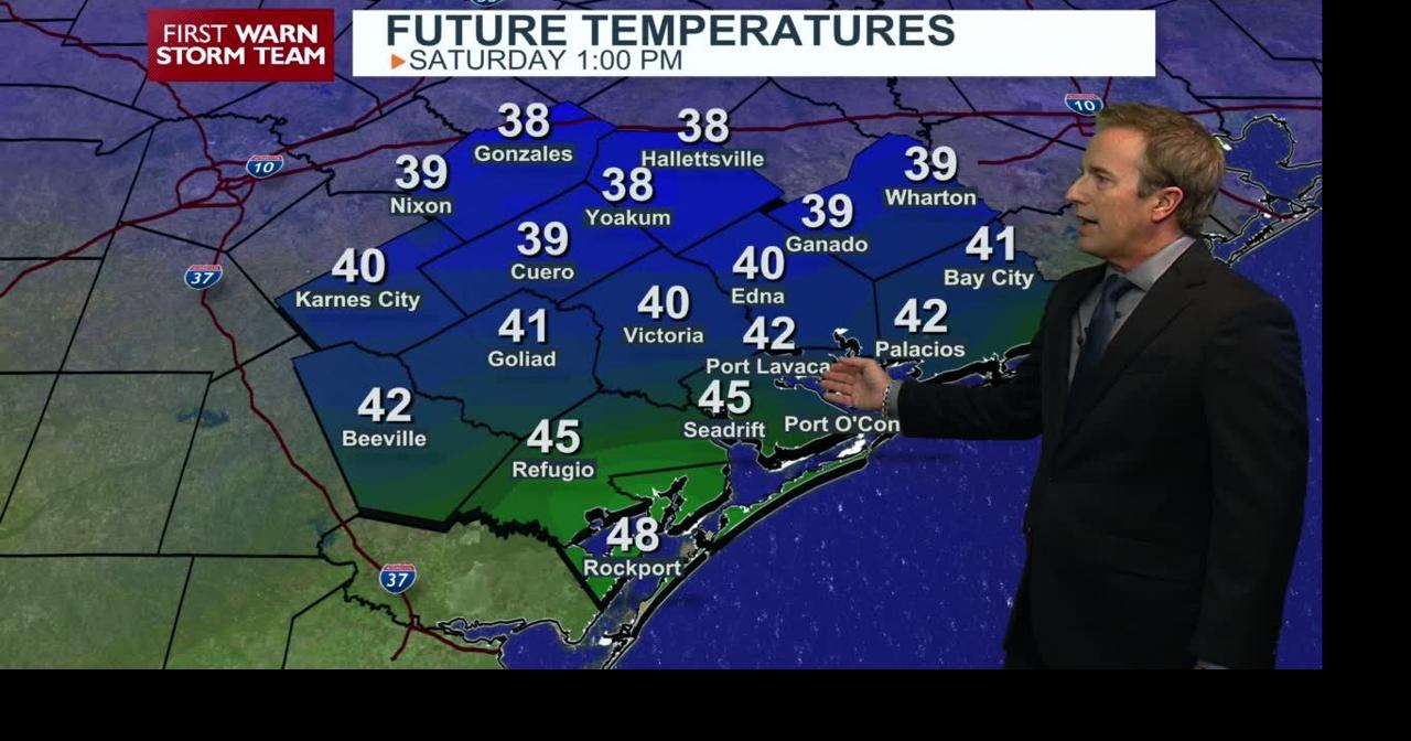 Showers Monday freezing temperatures expected Christmas weekend ...