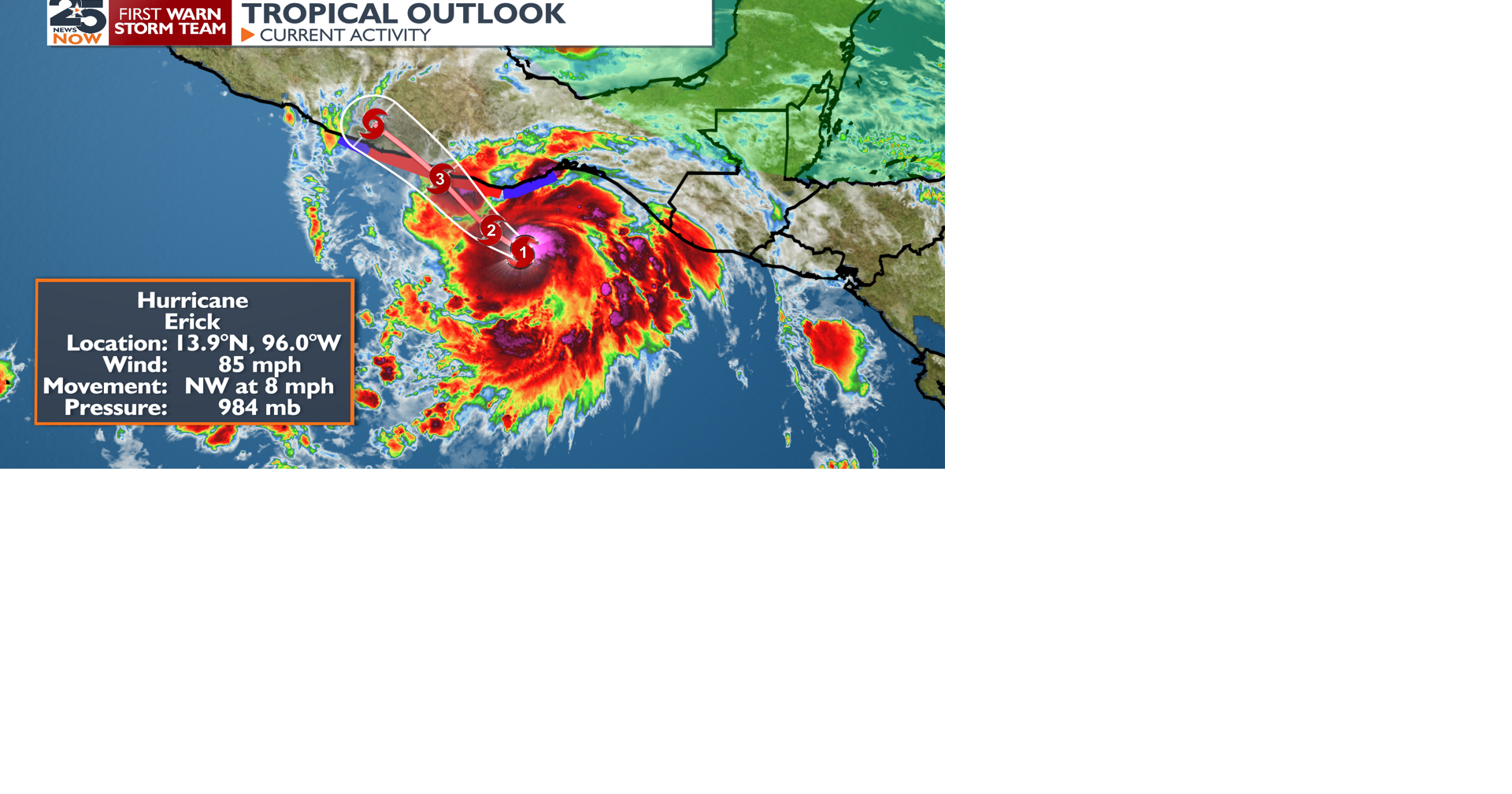 Hurricane Erick to bring rain chances back | Weather | crossroadstoday.com