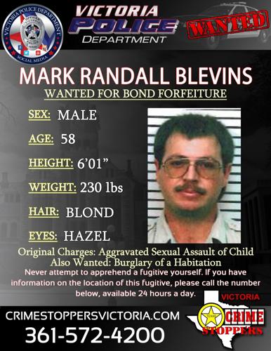 Victoria Crime Stoppers asking for help in finding Mark Randall Blevins ...