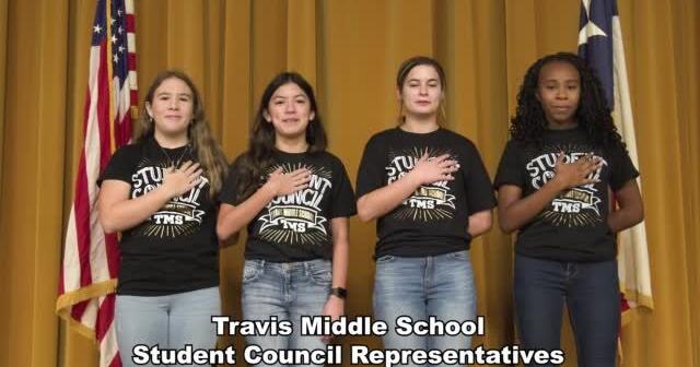 Pledge of Allegiance Travis Middle School | | crossroadstoday.com