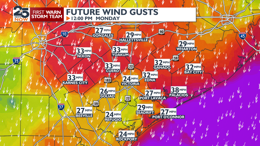 Cold Front: Gusty Monday / near freezing temps | Shareable Stories ...