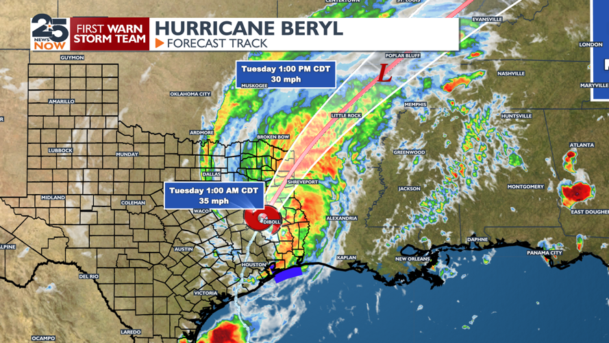 Beryl pulls out of Texas and leaves a lot of rain. | News ...