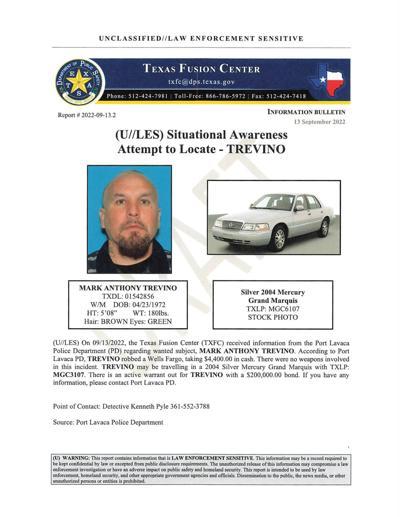 Port Lavaca officials search for Wells Fargo robbery suspect Mark ...