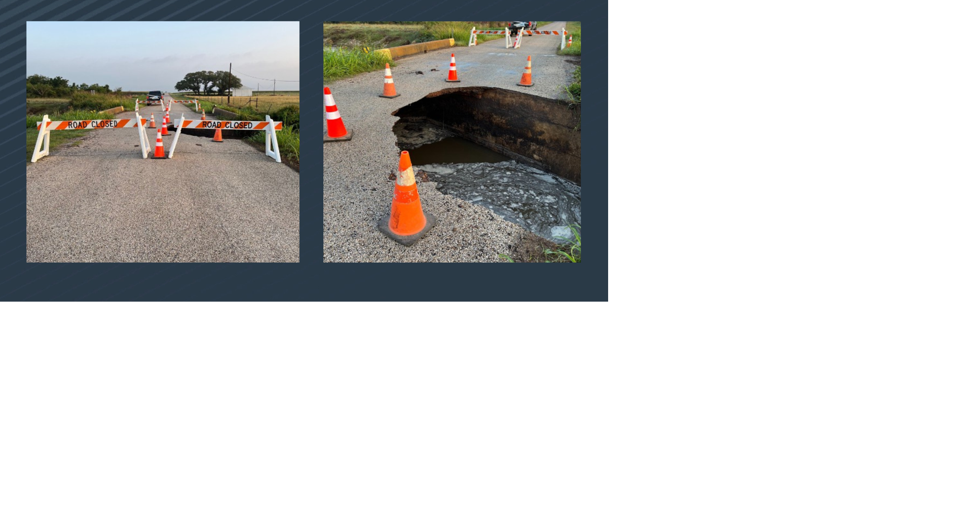 Severe flooding leads to road collapse | News | crossroadstoday.com