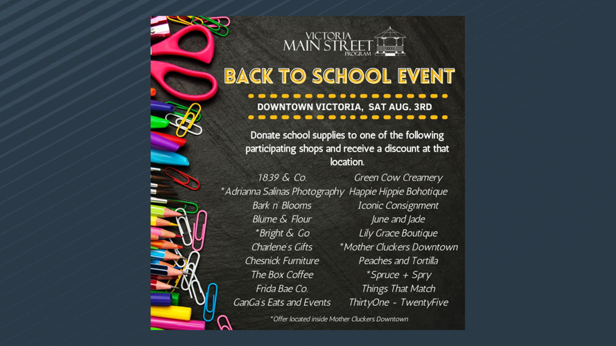 First ever Victoria Main Street Program Back-to-School event | News ...