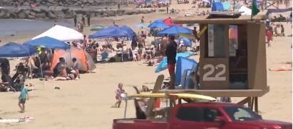 Lifeguards warn of high surf and strong rip currents as south swell ...